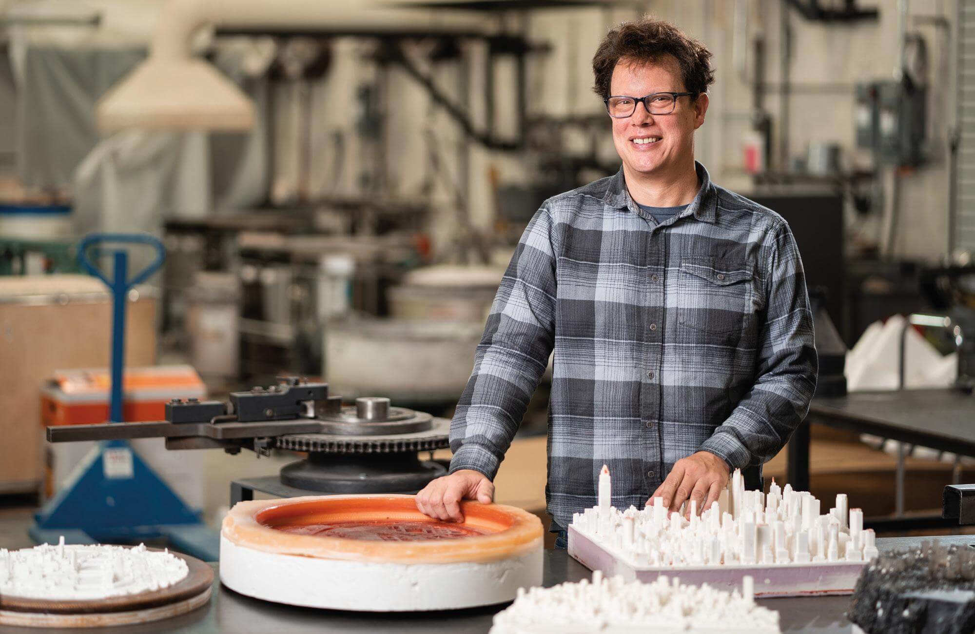 VMA faculty member sculpts glass to explore the fragile dynamics of ...